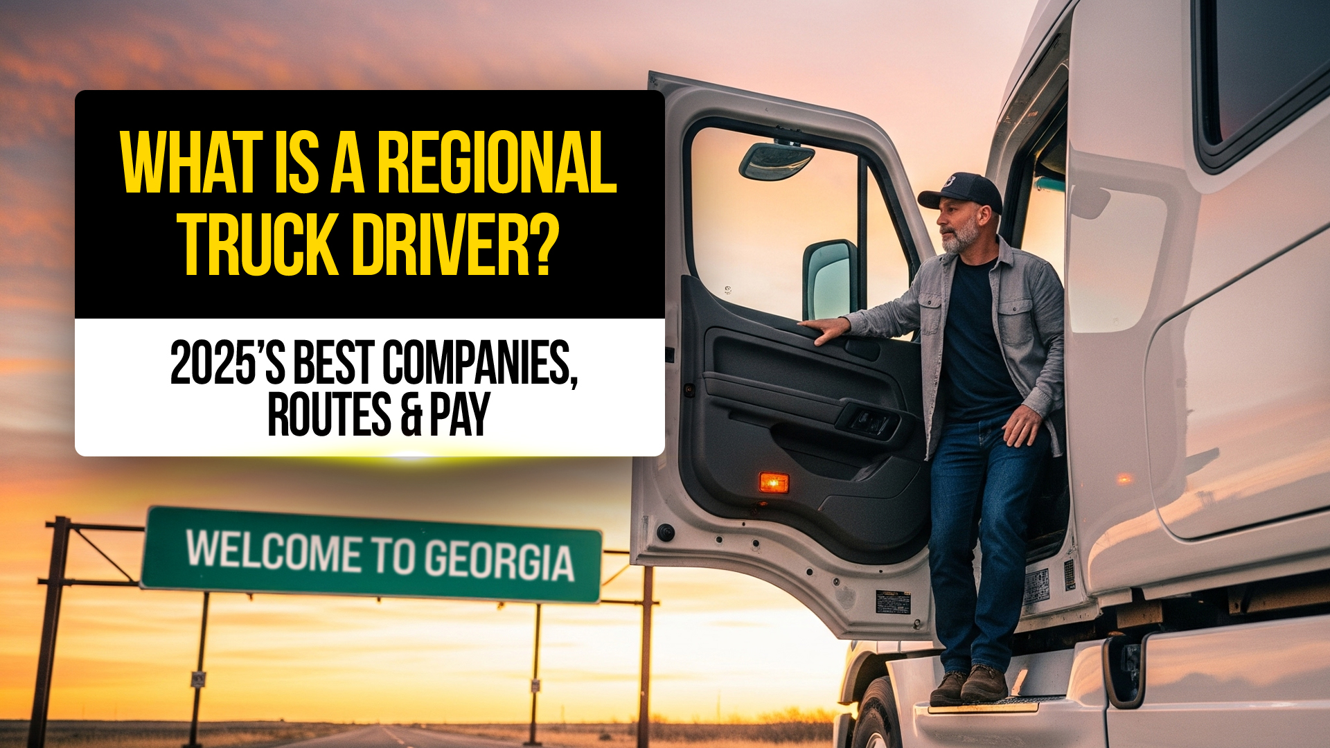 Regional truck driving offers the perfect middle ground...