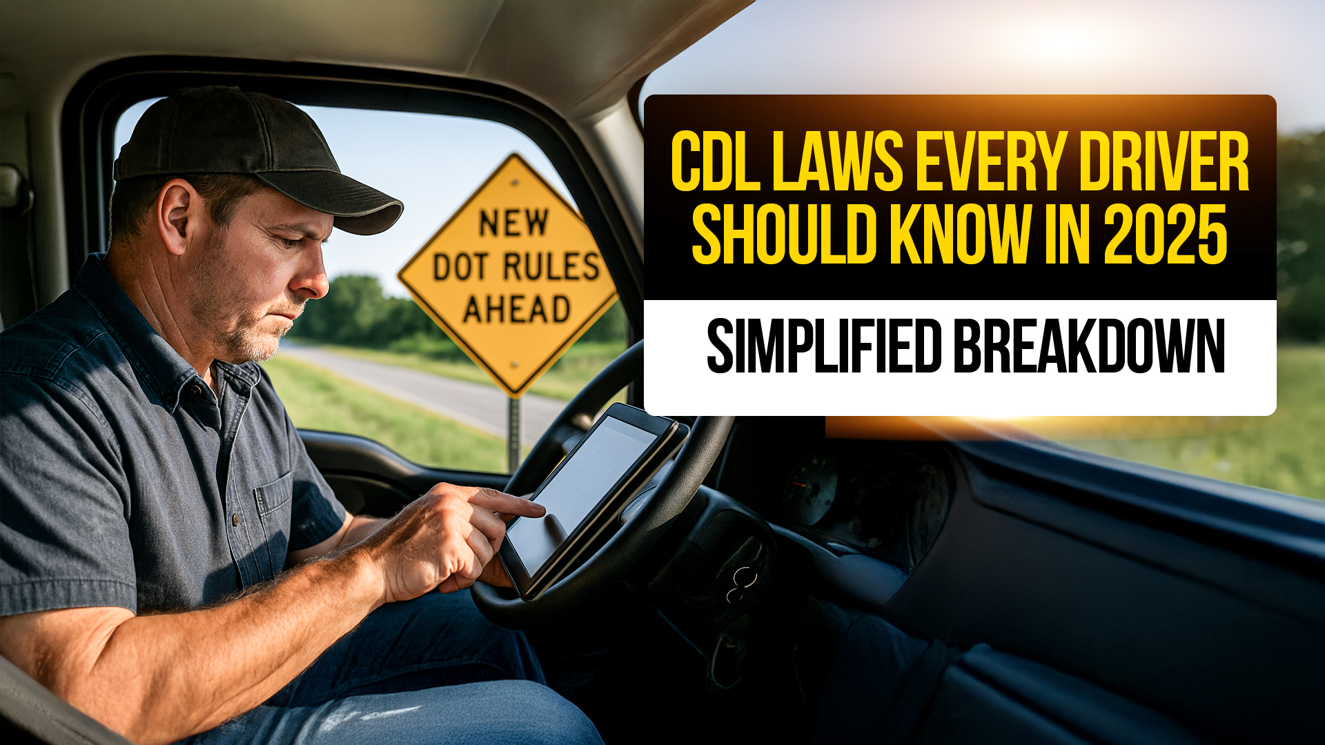 If you’ve been driving for a while, you know DOT rules...